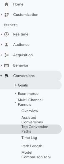 Exploring Top Conversion Paths in Google Analytics Reports