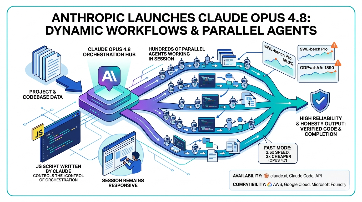 Anthropic Claude Opus 4.8: Dynamic Workflows & Parallel Agents