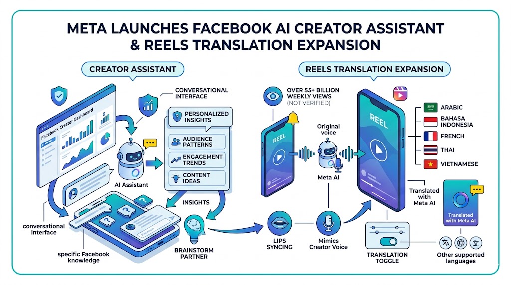 Meta Launches AI Creator Assistant on Facebook