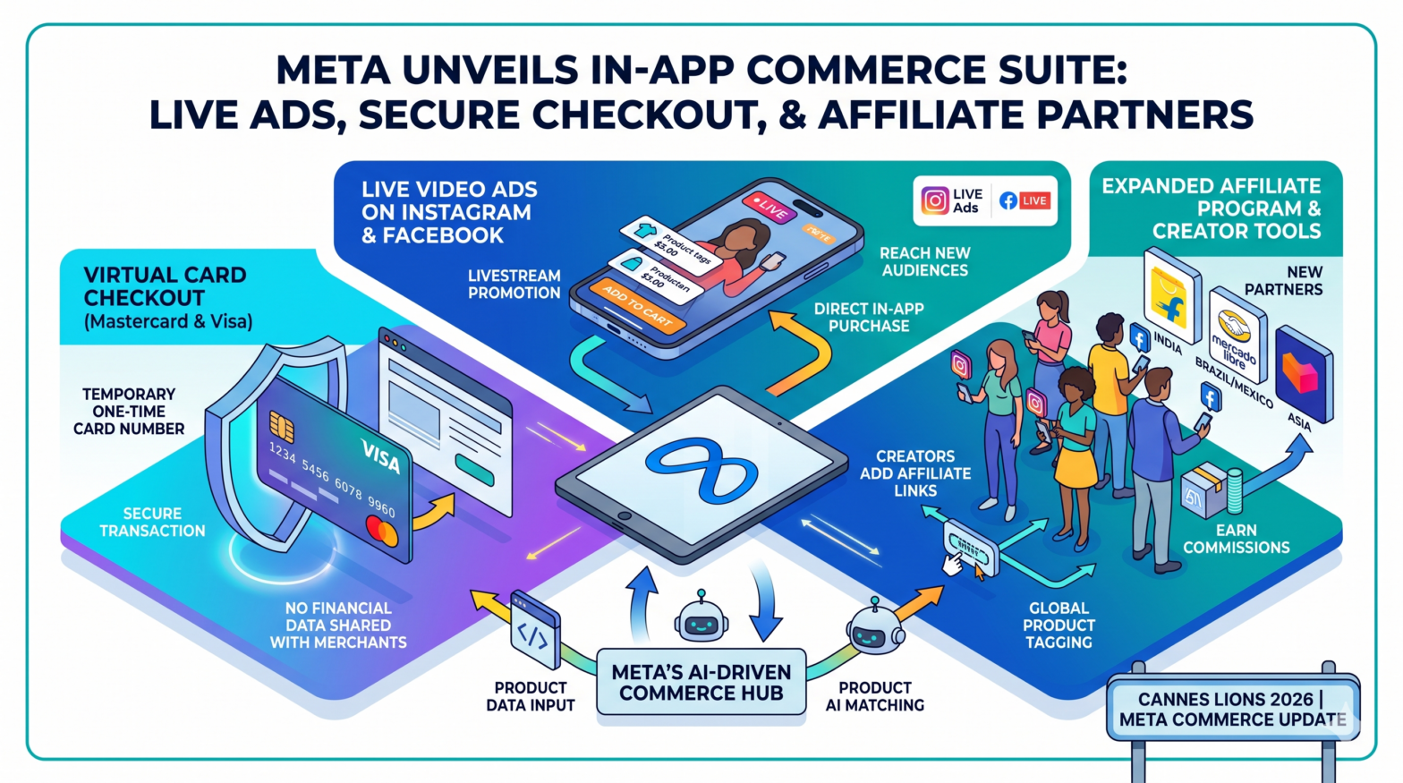 Meta Expands Live Shopping Ads and Virtual Card Checkout