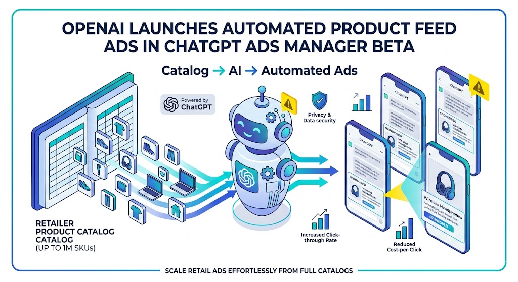 OpenAI Launches Product Feed Ads in ChatGPT Ads Manager